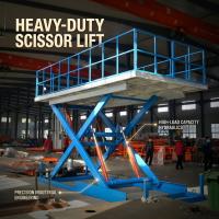 China 4.5 Ton Commercial Hydraulic Scissor Car Lift for USA Canada Mexico Auto Repair Workshop Garage for sale
