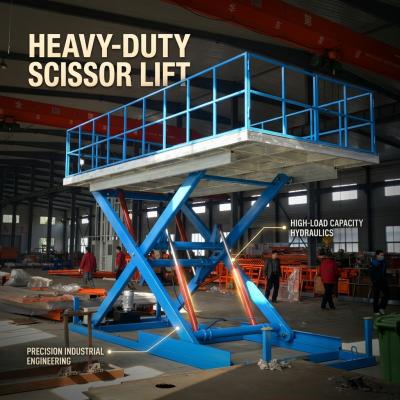 China 4.5 Ton Commercial Hydraulic Scissor Car Lift for USA Canada Mexico Auto Repair Workshop Garage for sale