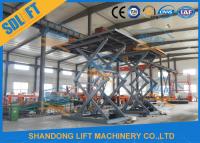 China 5.5M Basement Stationary Type Hydraulic Scissor Car Lift Long Life Time for sale
