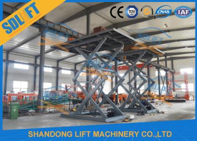 China 5.5M Basement Stationary Type Hydraulic Scissor Car Lift Long Life Time for sale
