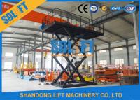 China 1100mm Guardrail 5m/Min Hydraulic Scissor Car Lift for sale