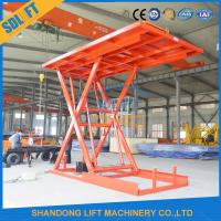 China Rectangular Tube Checkered Iron Hydraulic Car Lift For Home Basement for sale