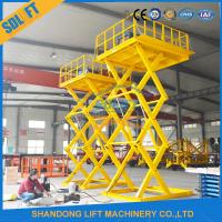 China Galvanizing Stationary Hydraulic Scissor Lift Cargo Elevator With CE for sale