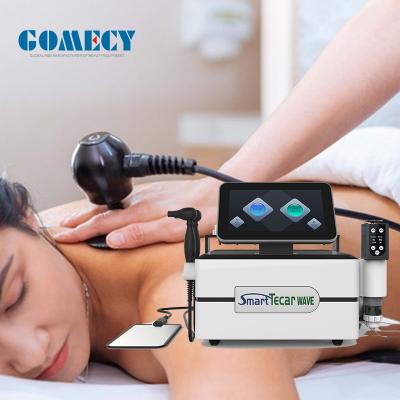 China 3 in 1 CET RET Ems Rf Tecar Physiotherapy Shock Wave Therapy Equipment Pain Relief for sale