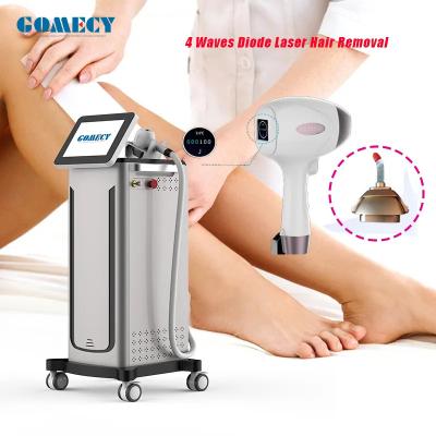 China Big Power Laser Hair Removal Machine 3/4waves 755/808/940/1064nm Diode Laser Hair Removal Beauty Salon Equipment for sale
