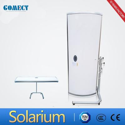 China Lay Down Solarium Tanning Machine Senior 3 Phase Body Cooling System for sale