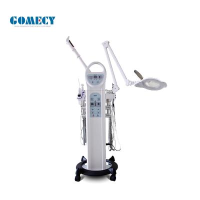 China 9 In 1 White Multifunctional Beauty Equipment Steamer Ultrasonic Deep Cleansing Skin Care High Frequency for sale