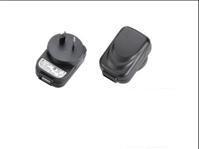 China 6W series vertical type switching power supply-SAA USB version black color for sale