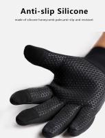 China Black Cycling Gloves for Men and Women Full Finger Touch Screen Outdoor Sports Gloves for sale