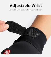 China Black Cycling Gloves for Men and Women Full Finger Touch Screen Outdoor Sports Gloves for sale