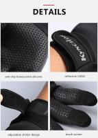 China Black Cycling Gloves for Men and Women Full Finger Touch Screen Outdoor Sports Gloves for sale