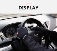 China Black Cycling Gloves for Men and Women Full Finger Touch Screen Outdoor Sports Gloves for sale
