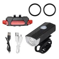 China 3 Modes LED Bicycle Lights Set for 1.5-4 Hours Endurance and USB Rechargeable Battery for sale