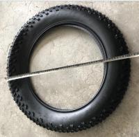 China 20x4.0 Snow Bike Black Fat Tire Beach Bike Rubber Outer Tires for 12-20inches and 2 kg for sale