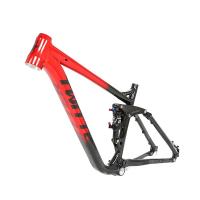 China AL7005 Dual Suspension Mountain Bike Frame 120mm Travel for 17 19 Inch Downhill Bikes for sale