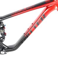 China AL7005 Dual Suspension Mountain Bike Frame 120mm Travel for 17 19 Inch Downhill Bikes for sale