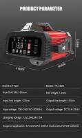 China -Chic Design Foxsur 12V 24V 25A Smart Battery Charger for Car Truck Plug Convenient Repair for sale