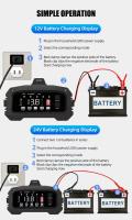 China -Chic Design Foxsur 12V 24V 25A Smart Battery Charger for Car Truck Plug Convenient Repair for sale