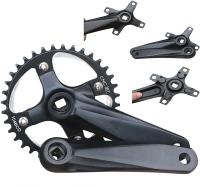 China Bicycle Crankset 104BCD 152mm Non-integral crank/disc 32/34/36/38t in Black/Blue/Green/Red for sale