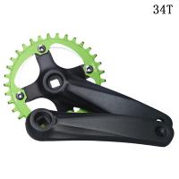 China Bicycle Crankset 104BCD 152mm Non-integral crank/disc 32/34/36/38t in Black/Blue/Green/Red for sale