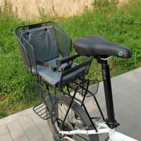 China All Seasons Applicable Simple Style Rear Child Bike Seat with Handle and Belt for sale