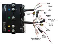 China 48V 27 Speed Brushless DC Controller with Bluetooth for 3KW-20KW Electric Hybrid Bikes for sale