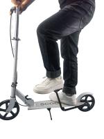 China 2022 Foldable Rubber Wheels Adult Stunt Scooter Portable Kick Scooter Two Wheel Style for sale