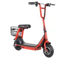 China 8 Inch Electric Scooter with Basket and Seat Max Speed 15km/h Range Per Charge 8-10KM for sale