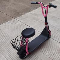 China 8 Inch Electric Scooter with Basket and Seat Max Speed 15km/h Range Per Charge 8-10KM for sale