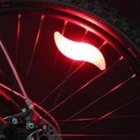 China 1 x Button Battery Powered JWA Silicone Bike Light Frame for Colorful and Fun Cycling for sale