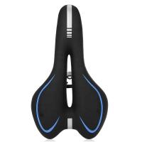 China Comfortable Shockproof Bicycle Saddle with Silicone Cushion and PU Leather Surface for sale