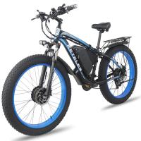 China 26AH 2000W High Power Two Wheel Drive Dual Motor Electric Bike with 26x4.0 inch Fat Tire for sale