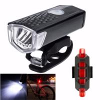 China Front Light Back Light USB LED Rechargeable Bike Bicycle Light Set for Mountain Cycle for sale