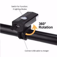 China Front Light Back Light USB LED Rechargeable Bike Bicycle Light Set for Mountain Cycle for sale