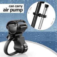 China 360 Degree Rotatable Front Light Clip Clamp for Bicycle Black Rubber ABS Construction for sale