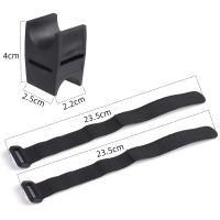 China Black Bicycle LED Torch Rotation Bracket Flashlight Stand for 28-40mm Bike Light for sale