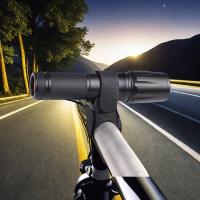 China Black Bicycle LED Torch Rotation Bracket Flashlight Stand for 28-40mm Bike Light for sale