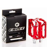 China 2021 ENLEE Red/black Aluminum Alloy Ultralight Pedals for Mountain Bike Road Bicycle for sale
