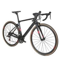 China Carbon Fibre Bead Pedal V Brake 22 Speed Road Bike 700c Full Carbon Bicycle for Benefit for sale