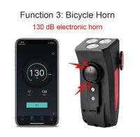 China USB Rechargeable LED Bike Headlight Bike Horn Phone Holder Powerbank for Night Riding for sale