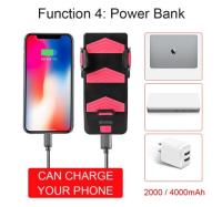 China USB Rechargeable LED Bike Headlight Bike Horn Phone Holder Powerbank for Night Riding for sale