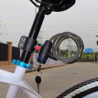 China Anti-Theft Bike Security Lock Stainless Steel Cable Coil For Castle Motorcycle Cycle MTB Bike with 2 Key for sale