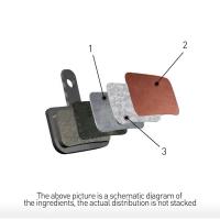 China BB5 BB7 Bike Disc Brake Pads Semi-Metallic Material for Smooth and Braking 35x30.5mm for sale