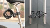 China 2022 Anti Theft Bike Steel Cable Lock Portable Security Padlock for Mountain MTB Bikes for sale