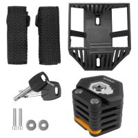China Mountain Bike Road Bicycle Foldable Lock Anti-theft 85cm with 3 Keys Zinc Alloy Alloy Steel for sale