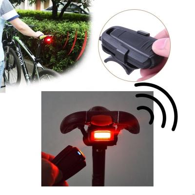 China COB Bright Light Source Wireless Remote Control Bicycle Anti-Theft Alarm with 110dB Sound for sale
