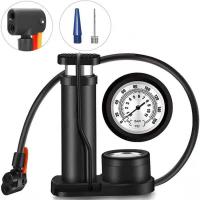 China Delivery Time 7-15 Days Mini Bicycle Repair Kit with Schrader Valve and Gauge Foot Pump for sale
