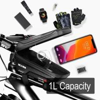 China Waterproof 6.6in Phone Case Touchscreen Bag for MTB Pack 1L Capacity Bicycle Accessories for sale