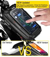 China Front Tube Frame Bike Bicycle Handlebar Bag with 1L Capacity Waterproof Phone Mount for sale