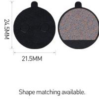 China 35x30.5mm Red Metal Brake Pad for Resin MTB Mountain Bike Disc Rotor Braking Pads for sale